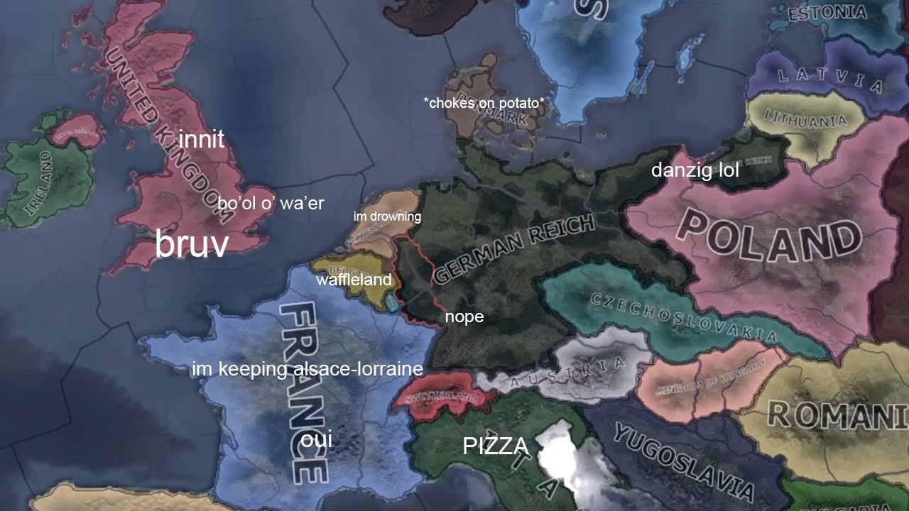 when you restore the kaiser in hoi4... - YouTube