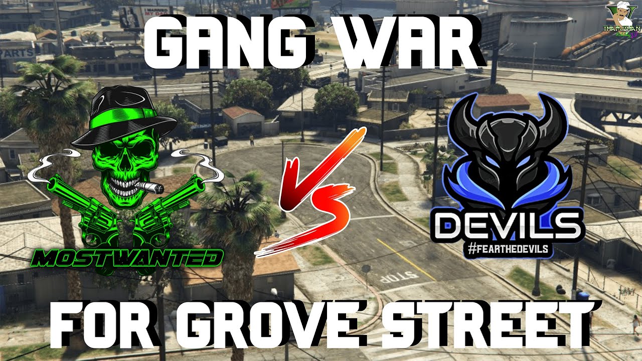 Most Wanted vs Devils | Gang War for Groove Street | GTA V RP ...