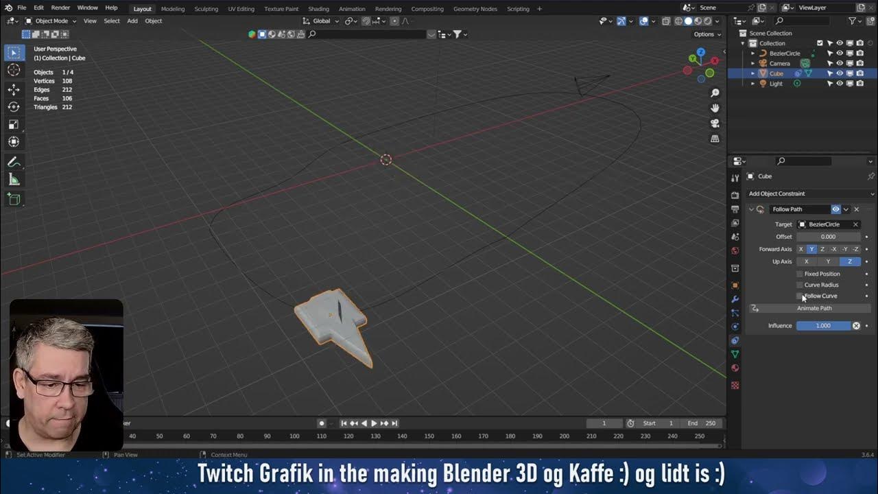 Blender Make spaceship follow path Tutorial - YouTube