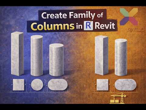 Revit Column Family Tutorial | Rectangular & Circular (Architecture ...