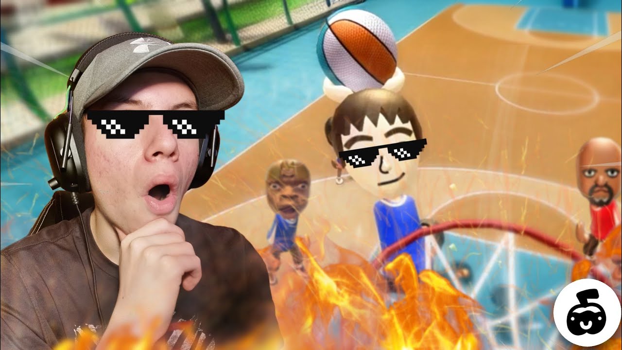 SLAM DUNKIN ON THESE MIIS! .. Matt tried to ruin it. (Wii Sports Resort ...