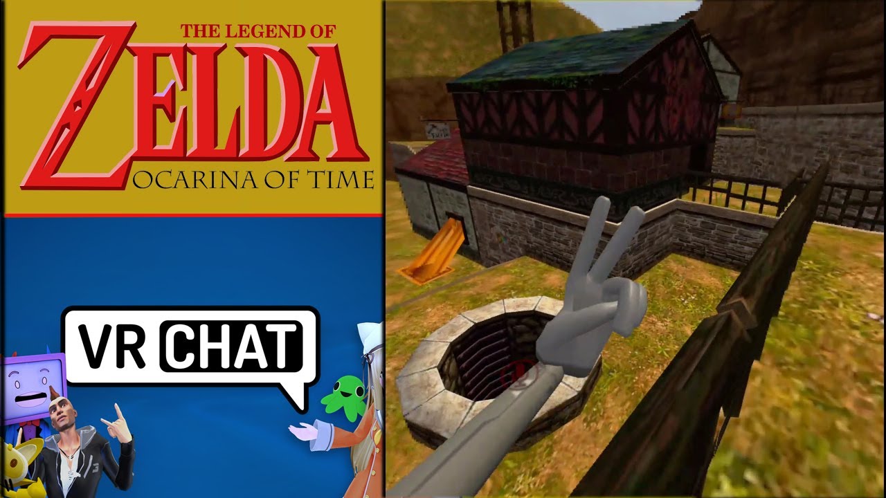 Exploring A Fan Made Legend Of Zelda Ocarina Of Time World In Vr Chat
