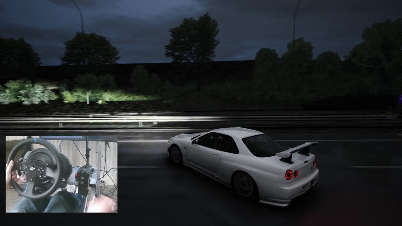 Photorealistic 1000 HP Nissan GTR R34 Highway Pulls with 2 STEP! - YouTube