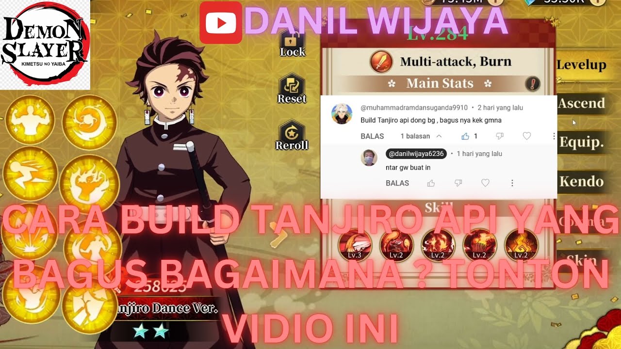 CARA BUILD TANJIRO API YANG BAGUS BAGAIMANA ? TONTON VIDIO INI - DEMON ...