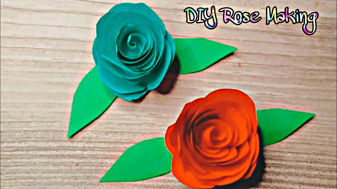 Beautiful Realistic Flower Making Easy Paper Rose Making Diy Paper