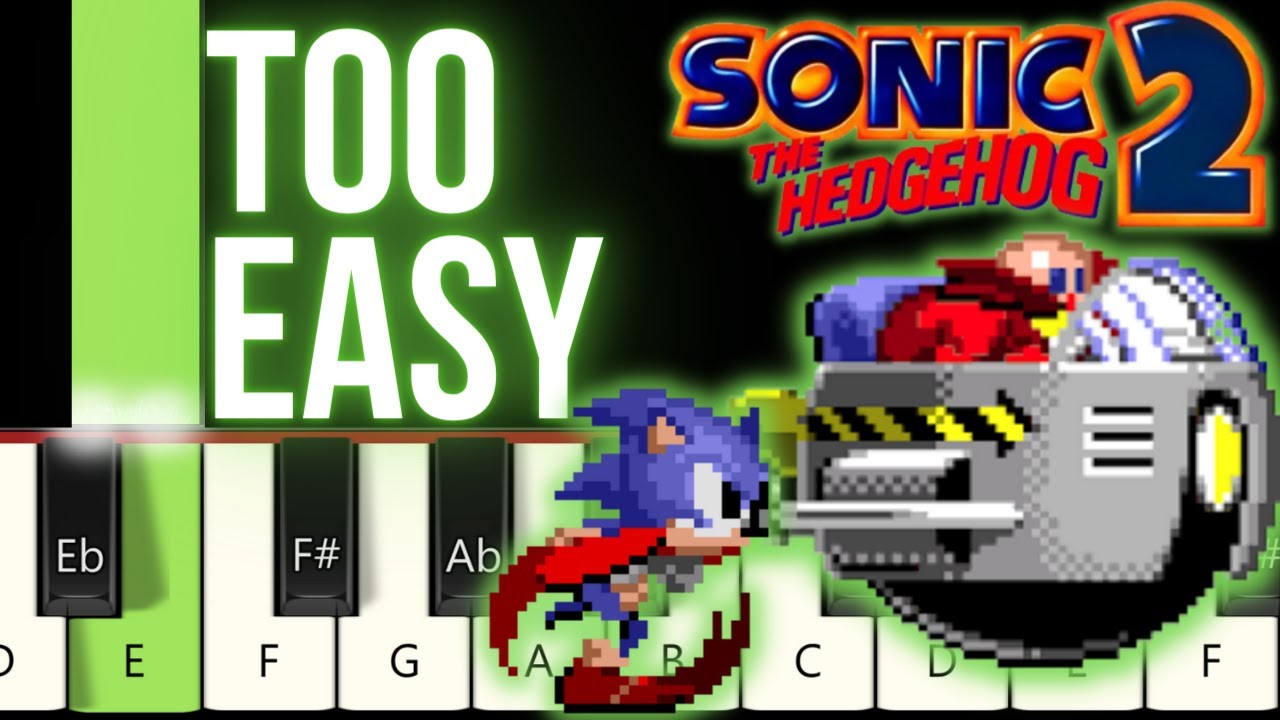 Sonic the hedgehog 2 - Boss Theme VERY EASY piano tutorial (EASIEST ...