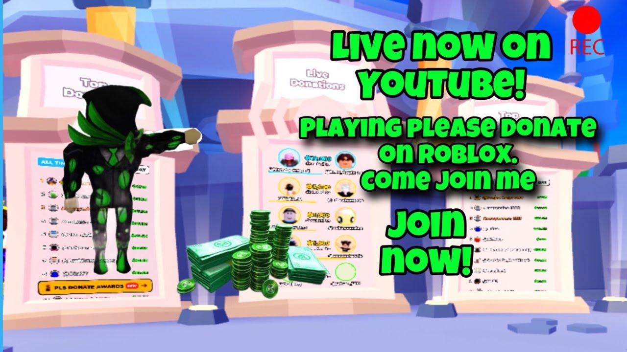 🔴 LIVE: Playing Please Donate on Roblox - Join Now! - YouTube