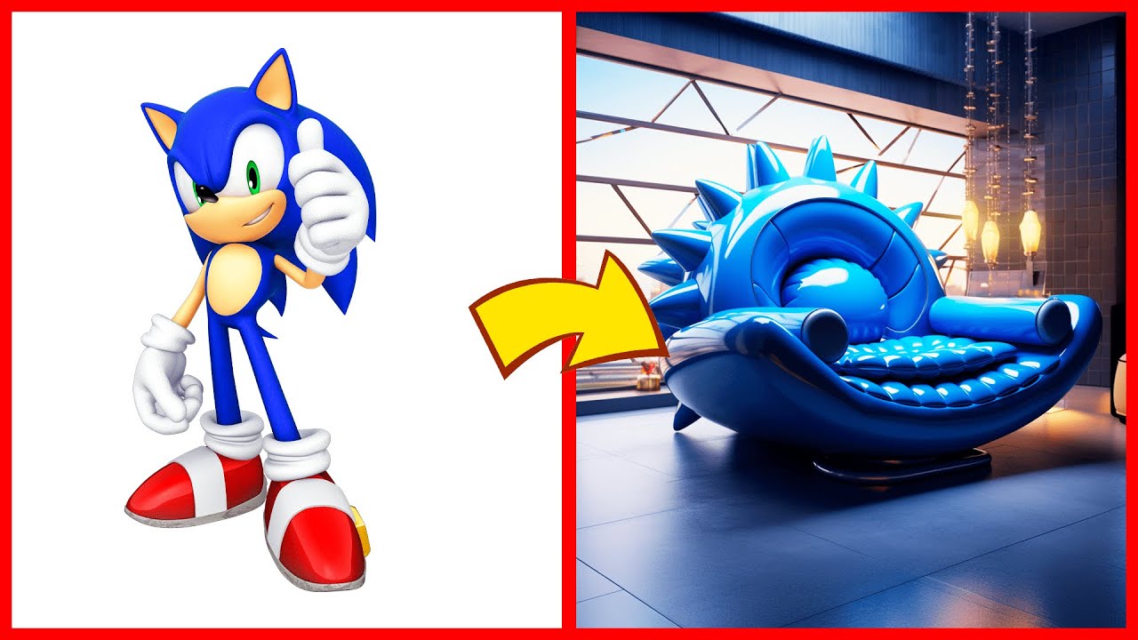 SONIC the Hedgehog ALL CHARACTERS as SOFA (PART 2) 2024 - YouTube