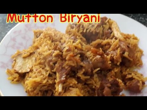 Mutton Biryani Recipe|Mutton Biryani in a Pressure Cooker|Simple,Quick ...