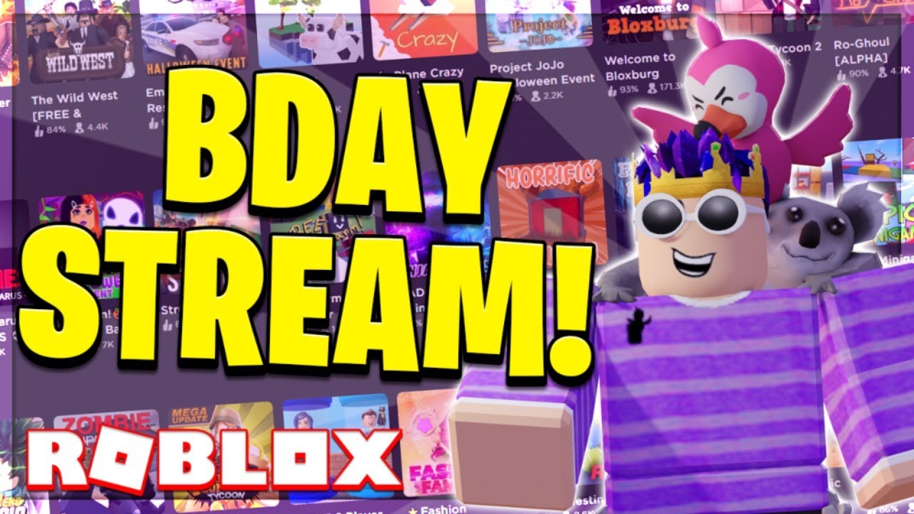 🔴ROBLOX LIVE🔴 | BIRTHDAY STREAM !! | ROBUX CODES!! - YouTube