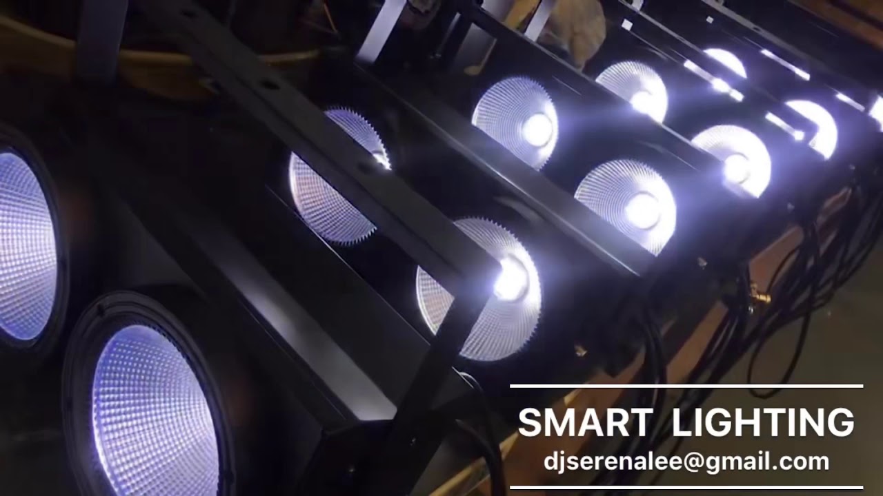 2 Eyes RGBW COB LED Blinder Light - YouTube