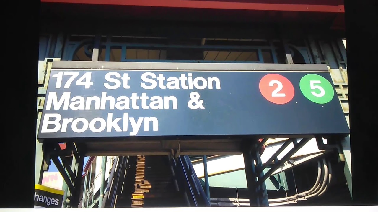 (2) (5) Trains 174 Street Station - YouTube