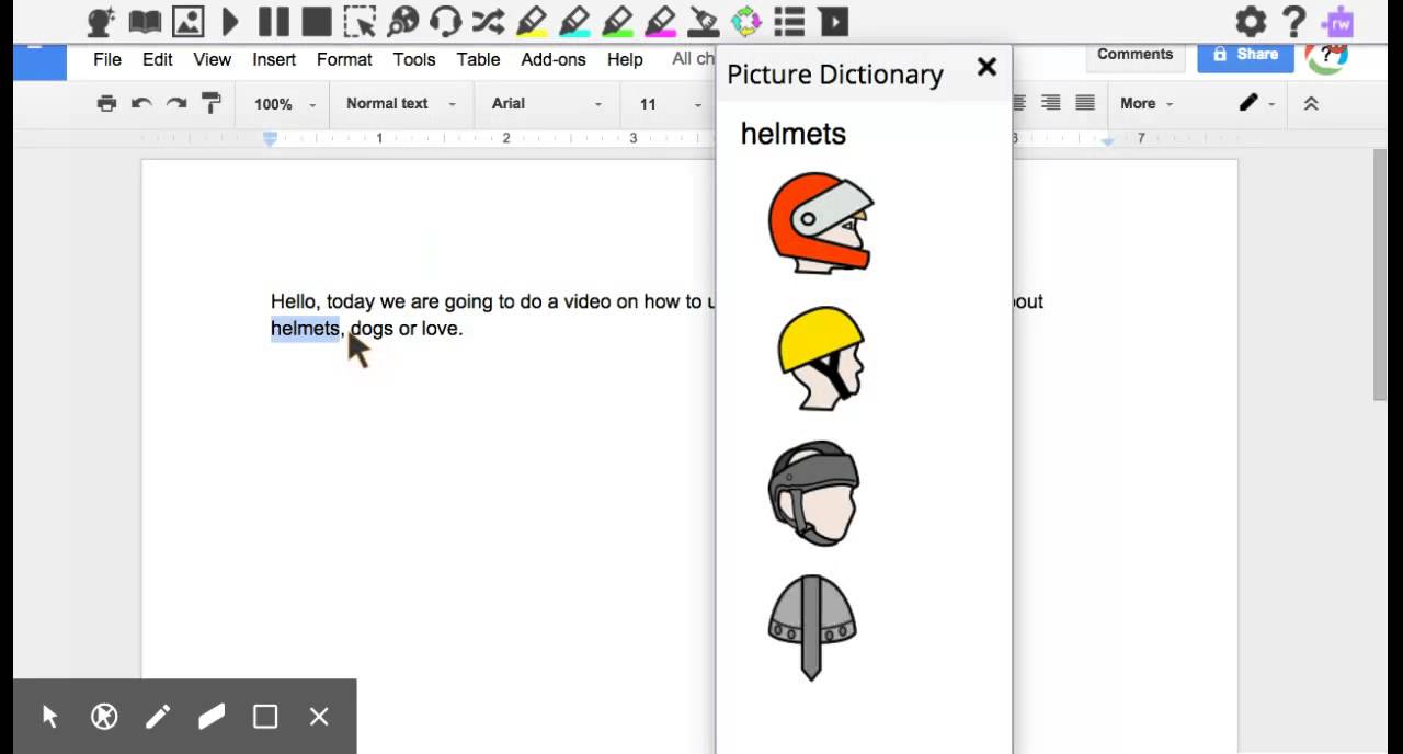 How to Use the Read&Write Picture Dictionary - YouTube