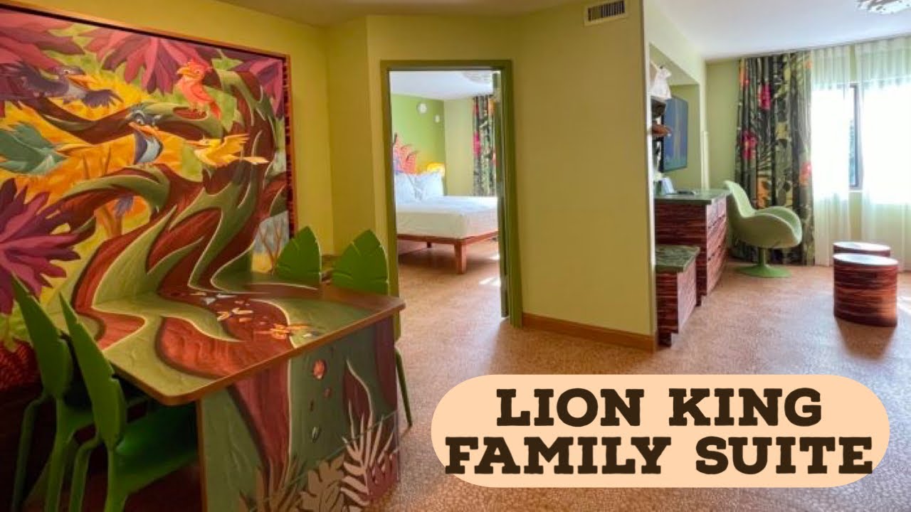 Disney's Art Of Animation Resort / The Lion King Family Suite Room Tour ...
