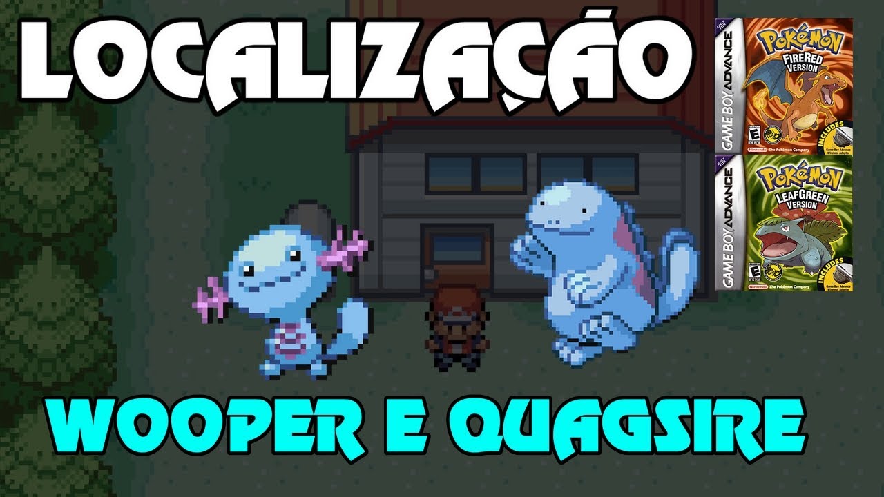 COMO CAPTURAR O WOOPER E QUAGSIRE NO POKEMON FIRE RED E POKEMON LEAF ...