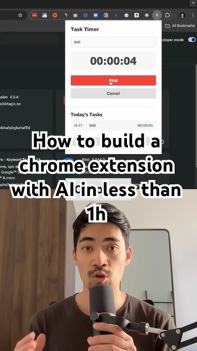 How to build a chrome extension with AI in less than 1h - YouTube