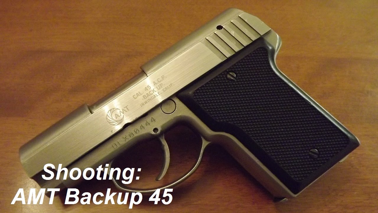 Shooting: AMT Backup 45 - YouTube