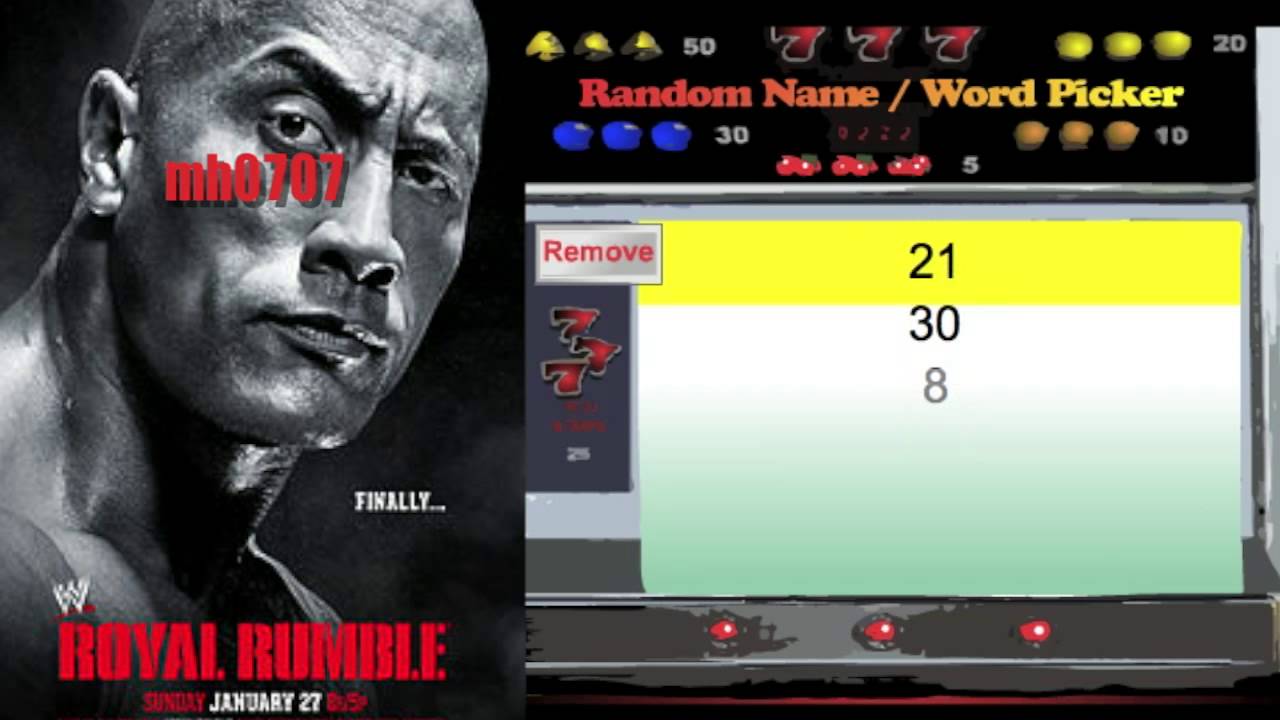 WWE Forums Royal Rumble Drawing - YouTube