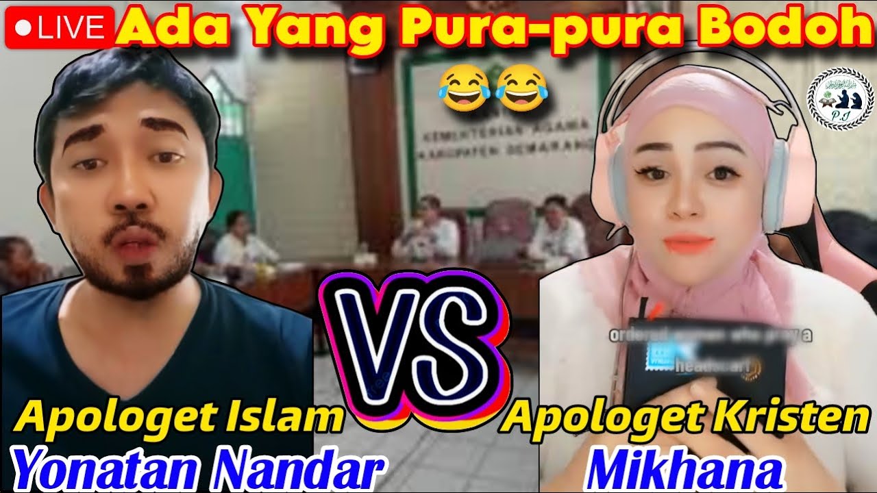 DEBAT TERBUKA ‼️ Mikhana vs Yonatan Nandar | Debat Data Islam VS Kristen Live - YouTube