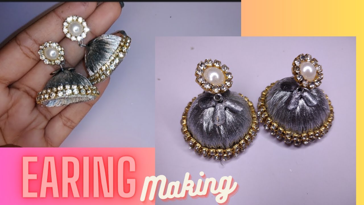 beautiful earing making//silver earing making//creative ideas//new ...