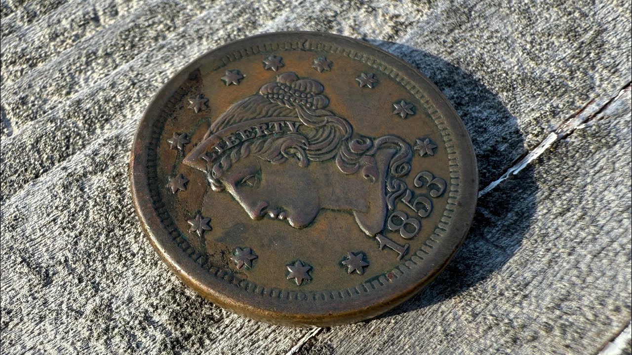 Spotlight: Lamination Error 1853 Large Cent! #coincollecting # ...