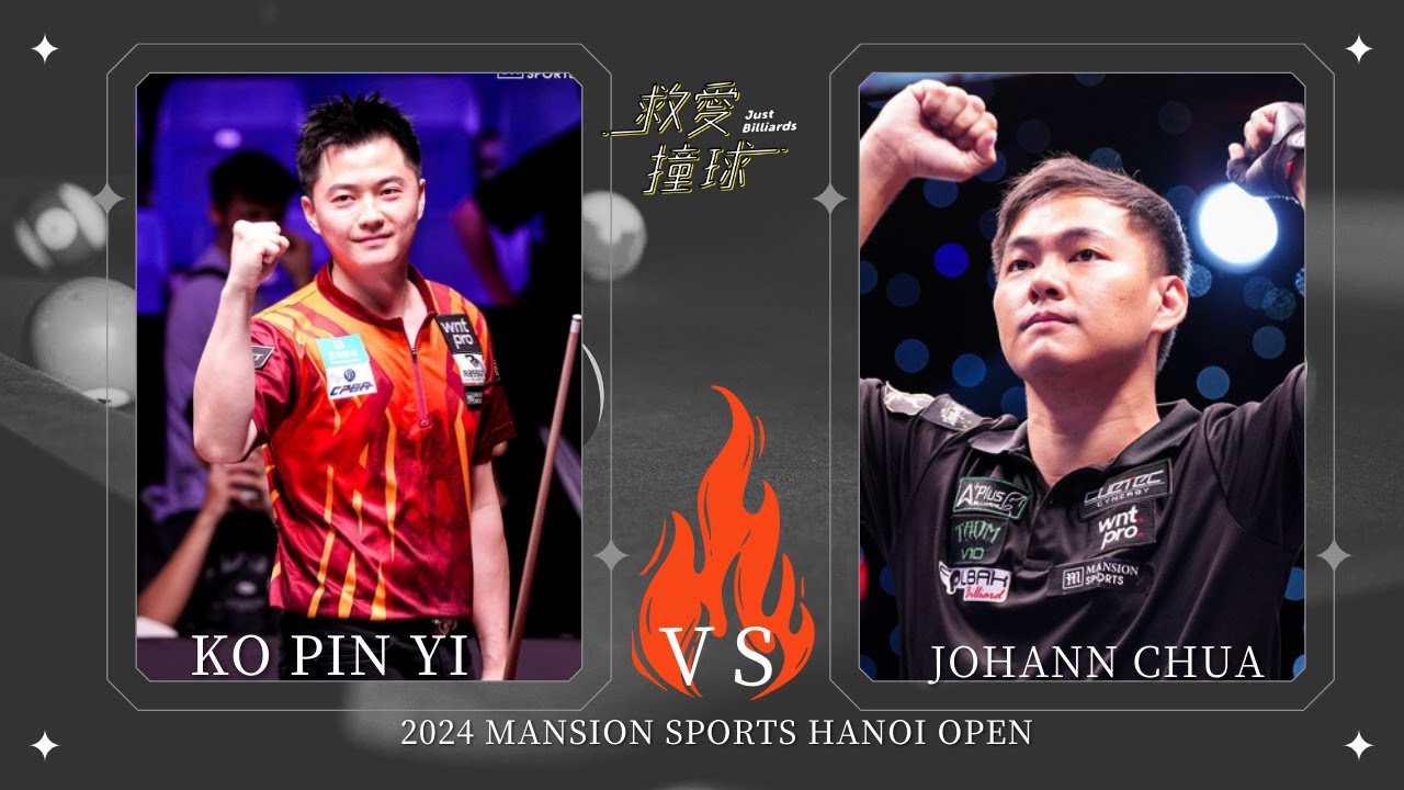 Ko Pin Yi (柯秉逸) vs Johann Chua 2024 河內公開賽 - YouTube