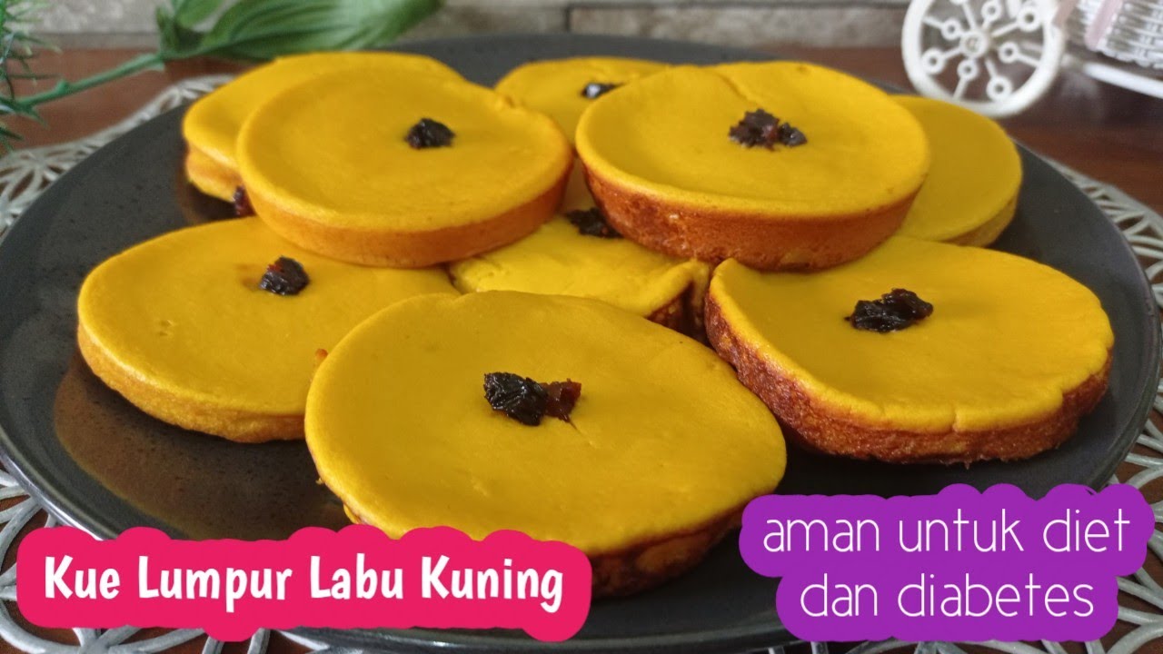 Kue Lumpur Labu Kuning untuk diet dan diabetes || Low Carb Sugar Free ...