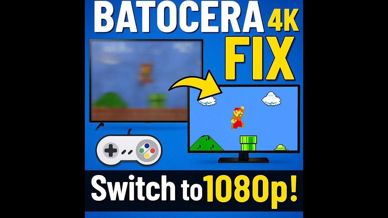 Batocera Running Slow? Fix 4K Lag with THIS 1080p Trick! - YouTube
