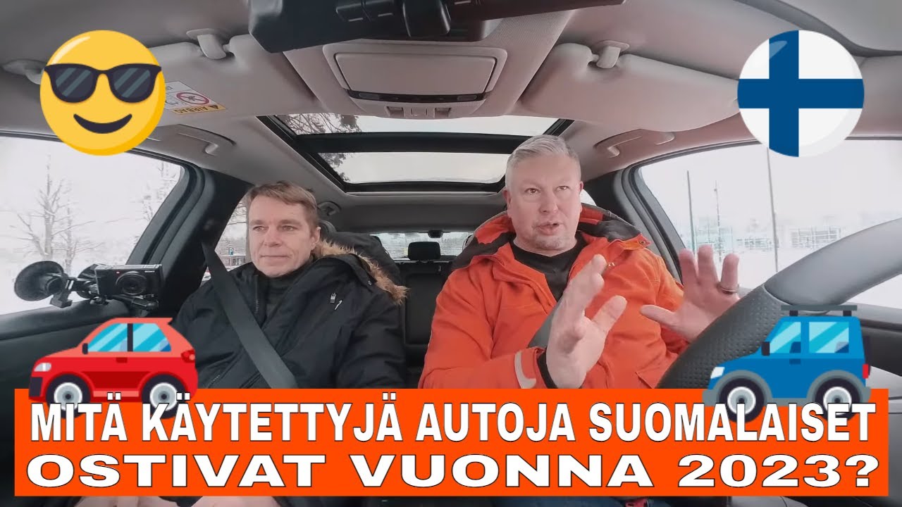 Mitä käytettyjä autoja Suomessa myytiin vuonna 2023 - YouTube