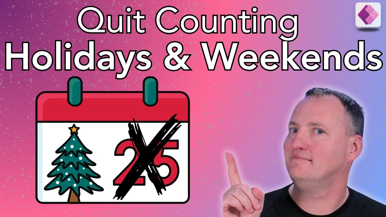 Exclude weekends and holidays in Power Apps - YouTube