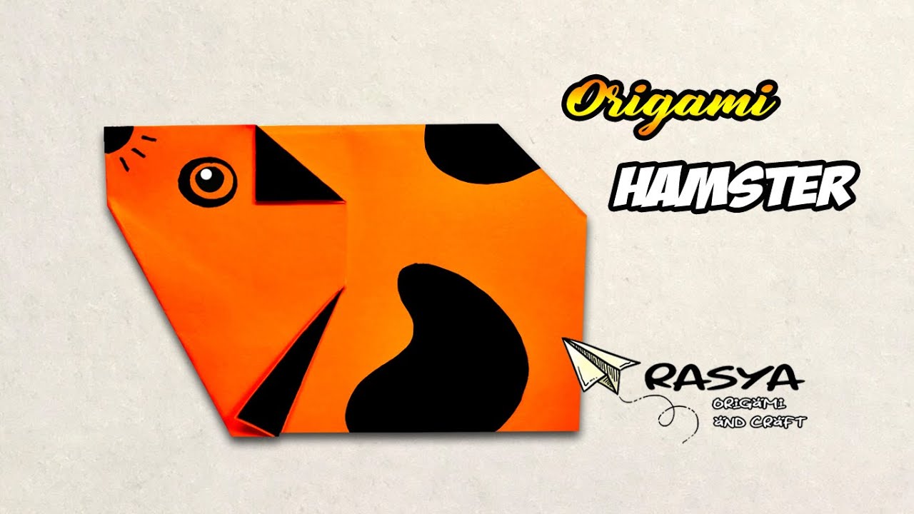 How to Make Origami Hamster - Cara membuat Origami Hamster - YouTube