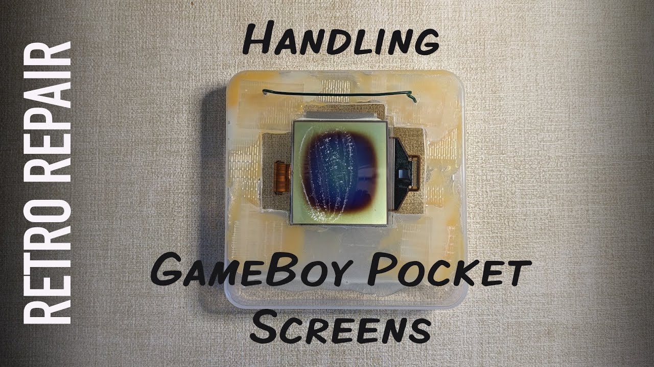 Handling GameBoy Pocket screens - YouTube