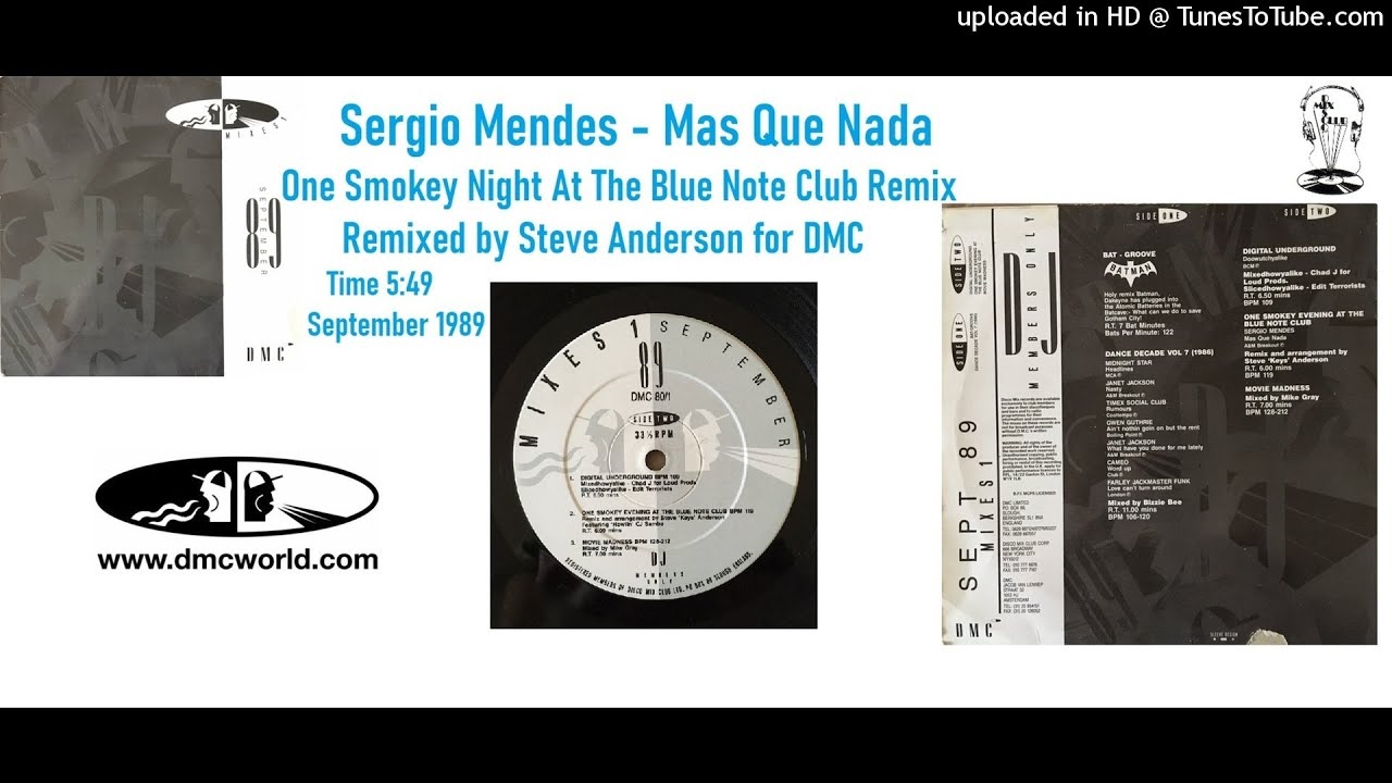 Sergio Mendes - Mas Que Nada (DMC remix by Steve Anderson September ...