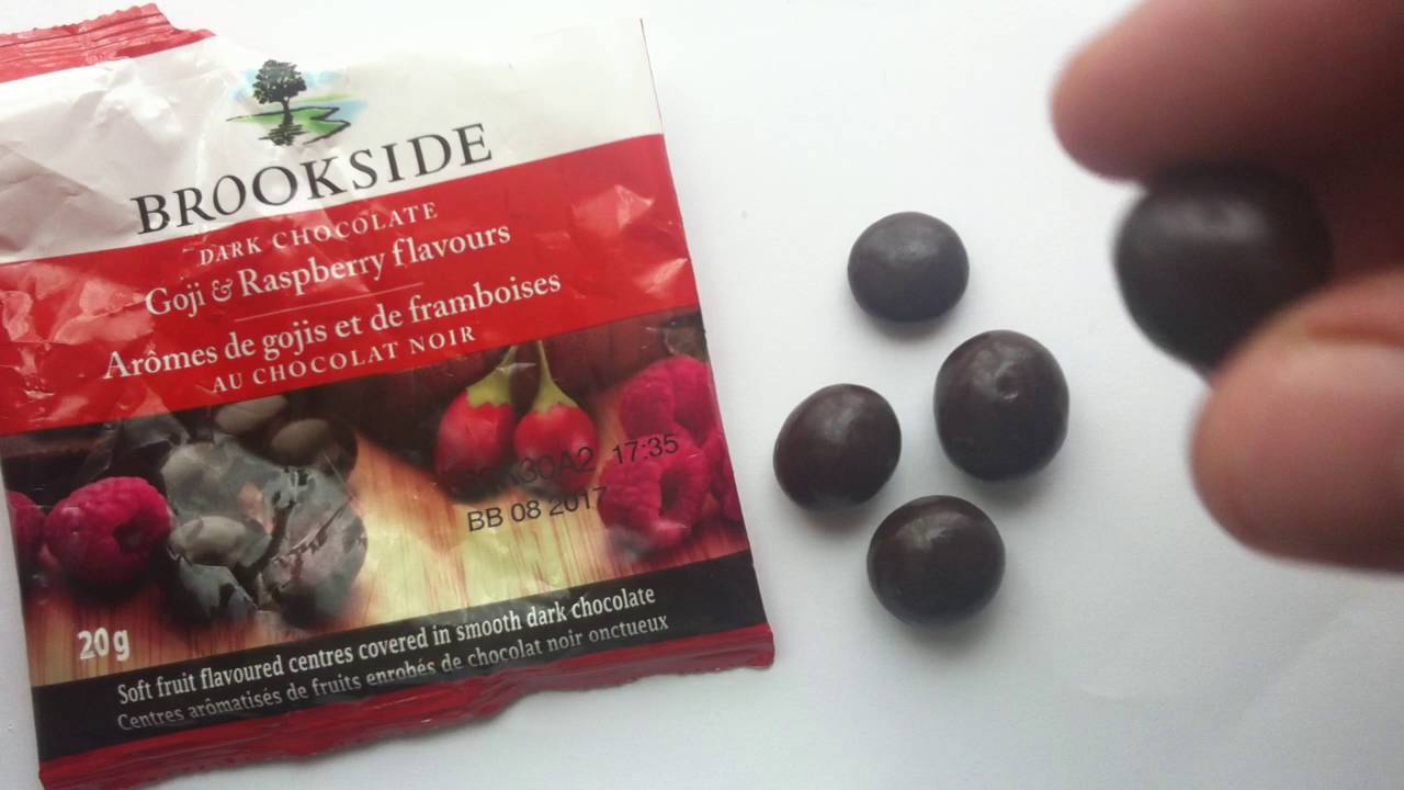 Brookside Fruit Flavored Centers dark chocolate goji and raspberry ...