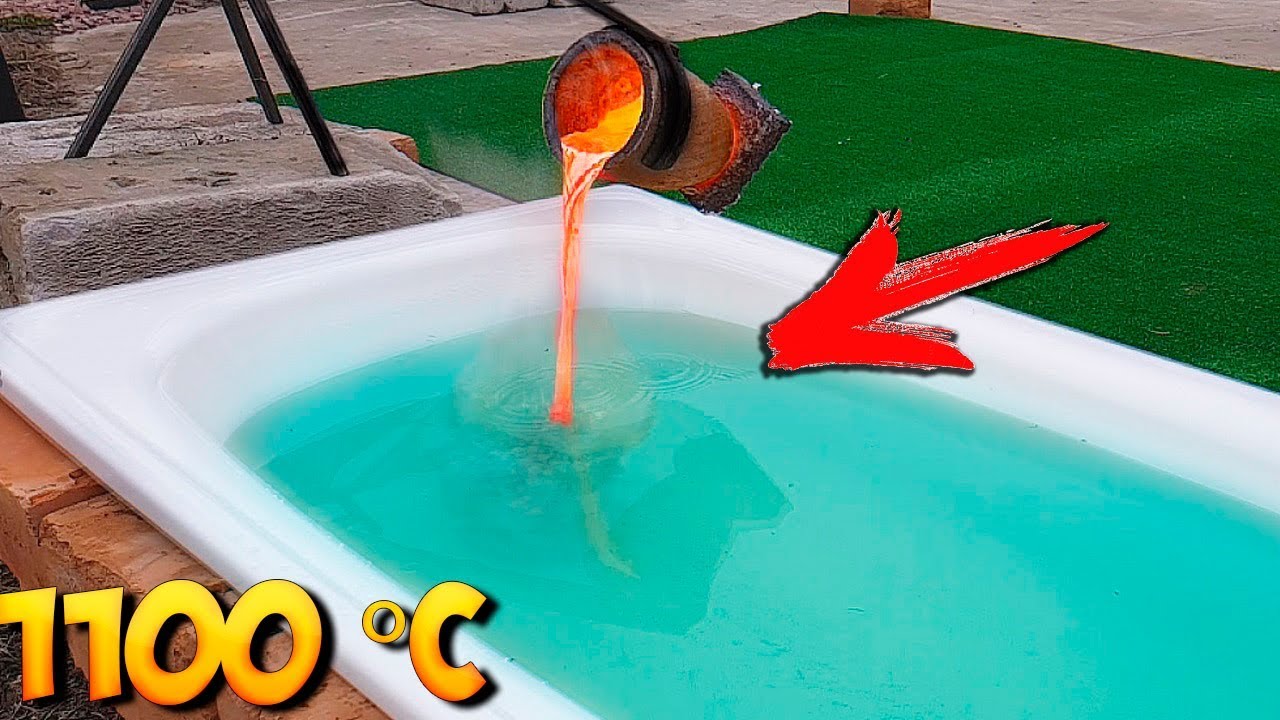 Experiment Lava Vs Pool Youtube