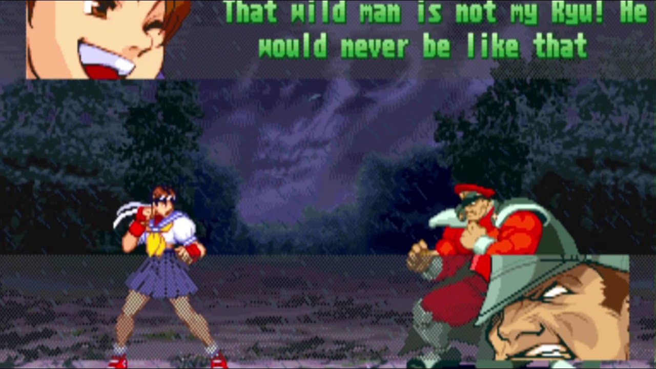 Street Fighter Alpha 3 - Sakura 04 M. Bison - YouTube