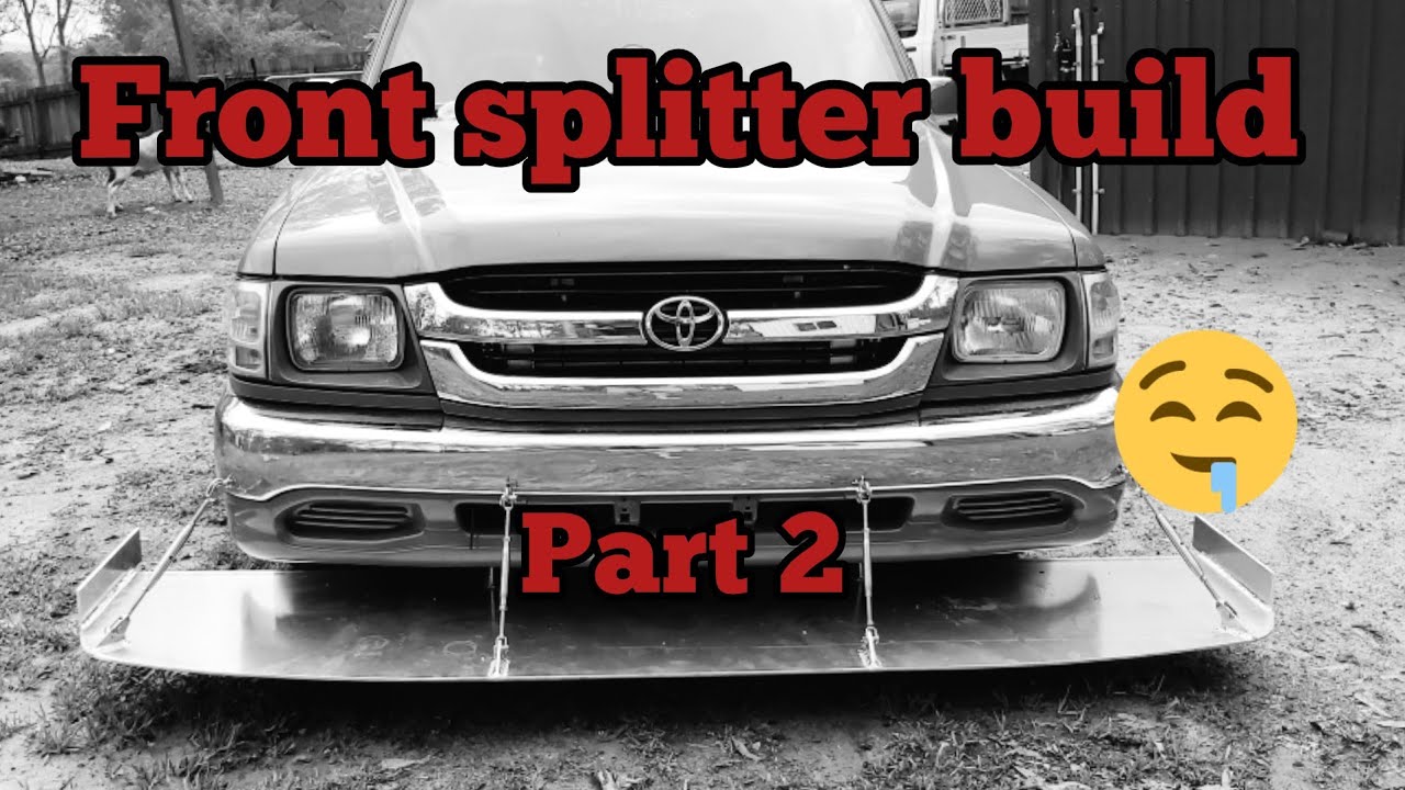 DIY time attack areo front splitter build part 2 #the3rzshed # ...