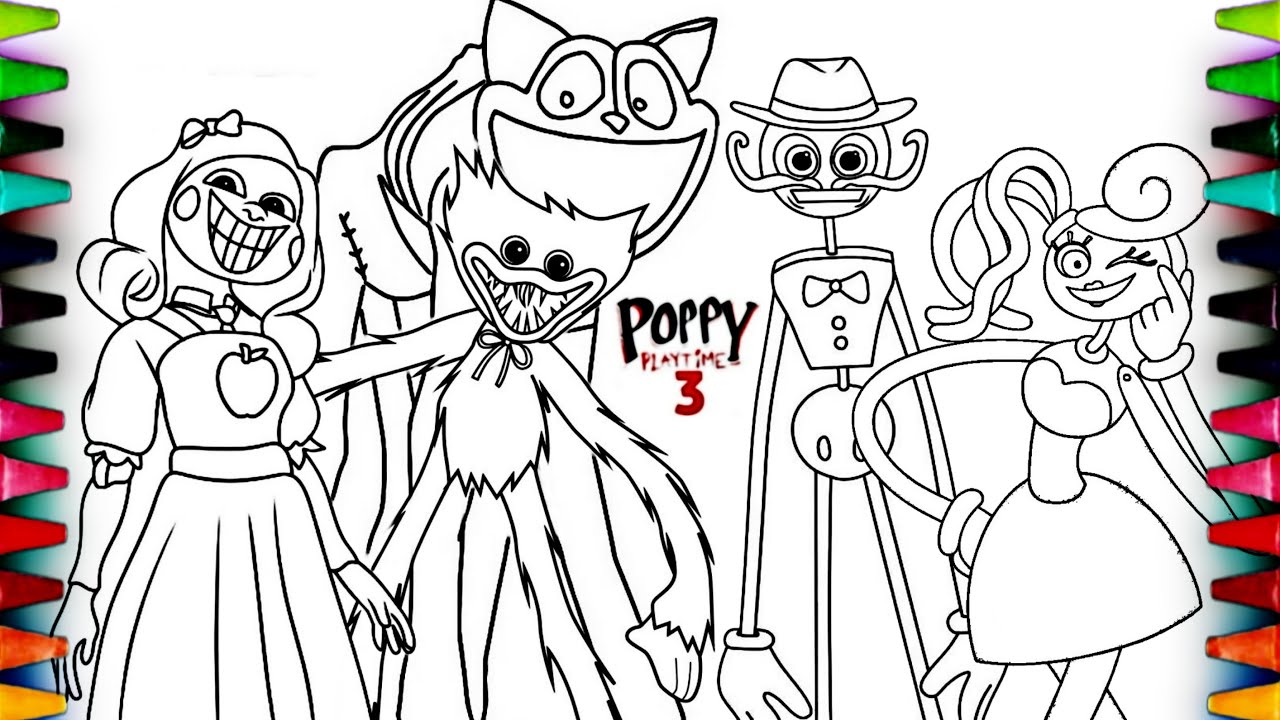 Poppy Playtime Chapter 3 Coloring Pages / How to Color New BOSSES and ...