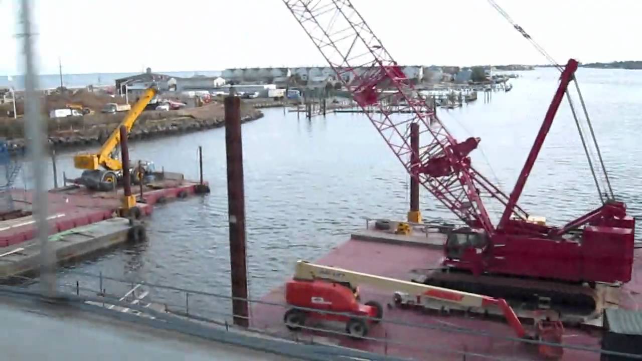 New Jersey Route 36 Bridge Construction - YouTube