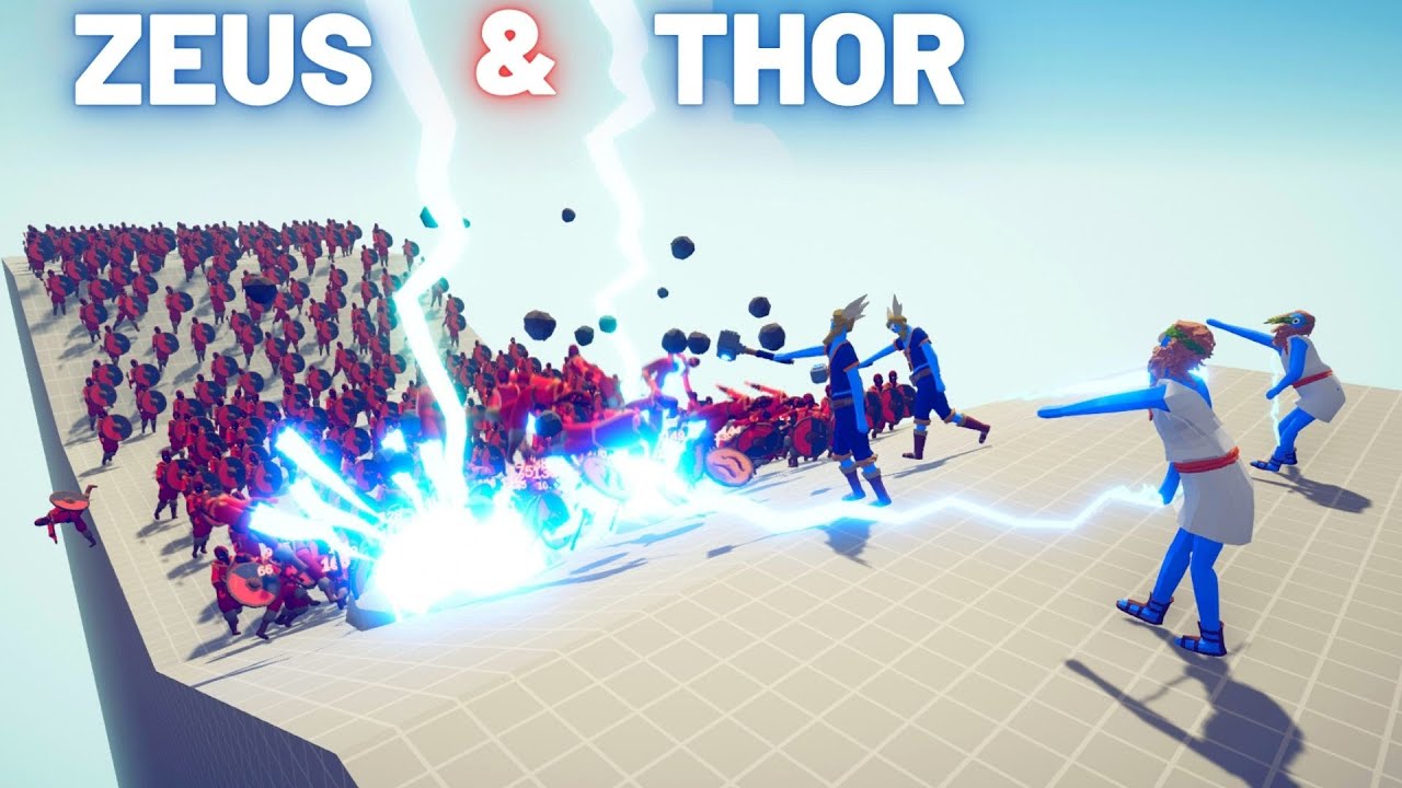 THOR & ZEUS COMBO vs EVERY UNIT ARMY - TABS - Totally Accurate Battle ...
