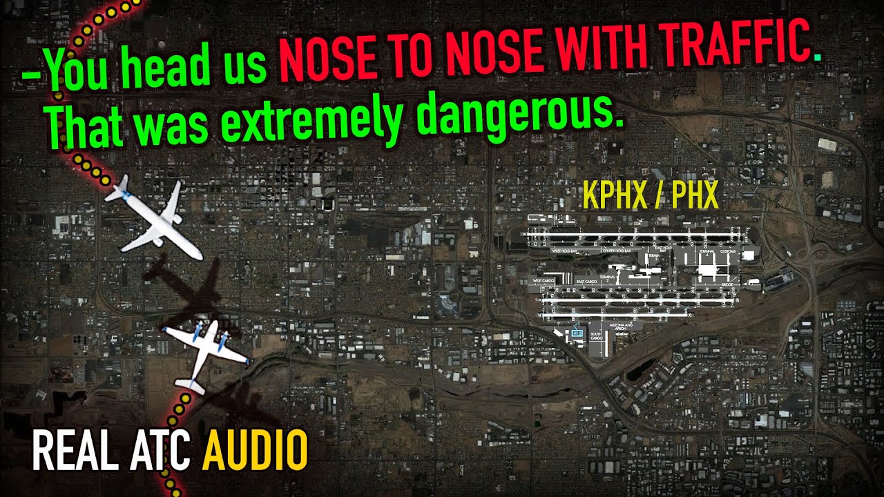 RISKY ATC Sends Airplanes NOSE TO NOSE on Final Approach. REAL ATC ...