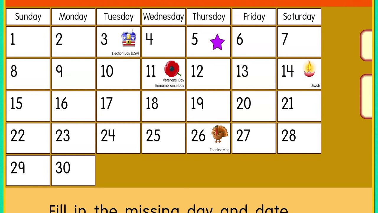 Starfall.com calender - YouTube