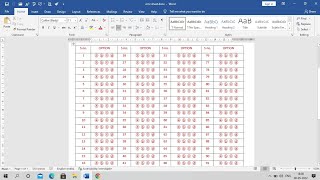 How to make OMR SHEET in MS Word /OMR SHEET ms word me ... | Doovi