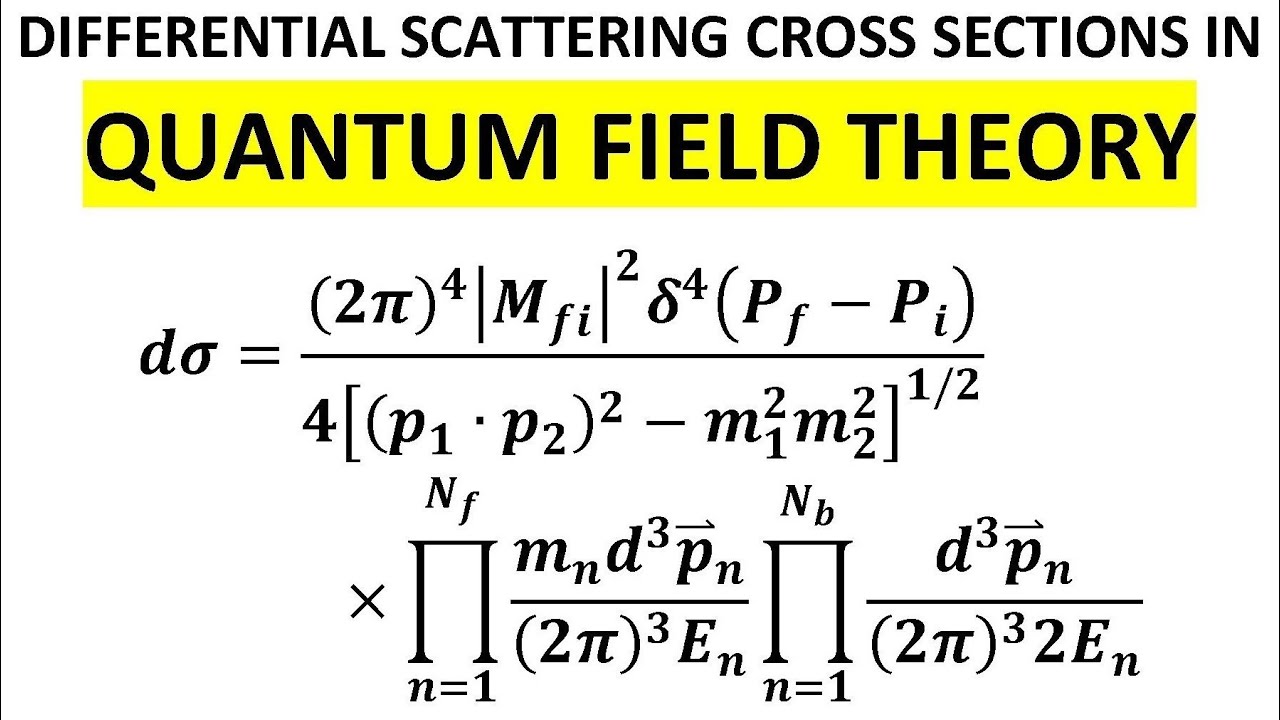 Scattering Cross Sections In Quantum Field Theory Differential scattering-cross-sections-in-quantum-field-theory-differential