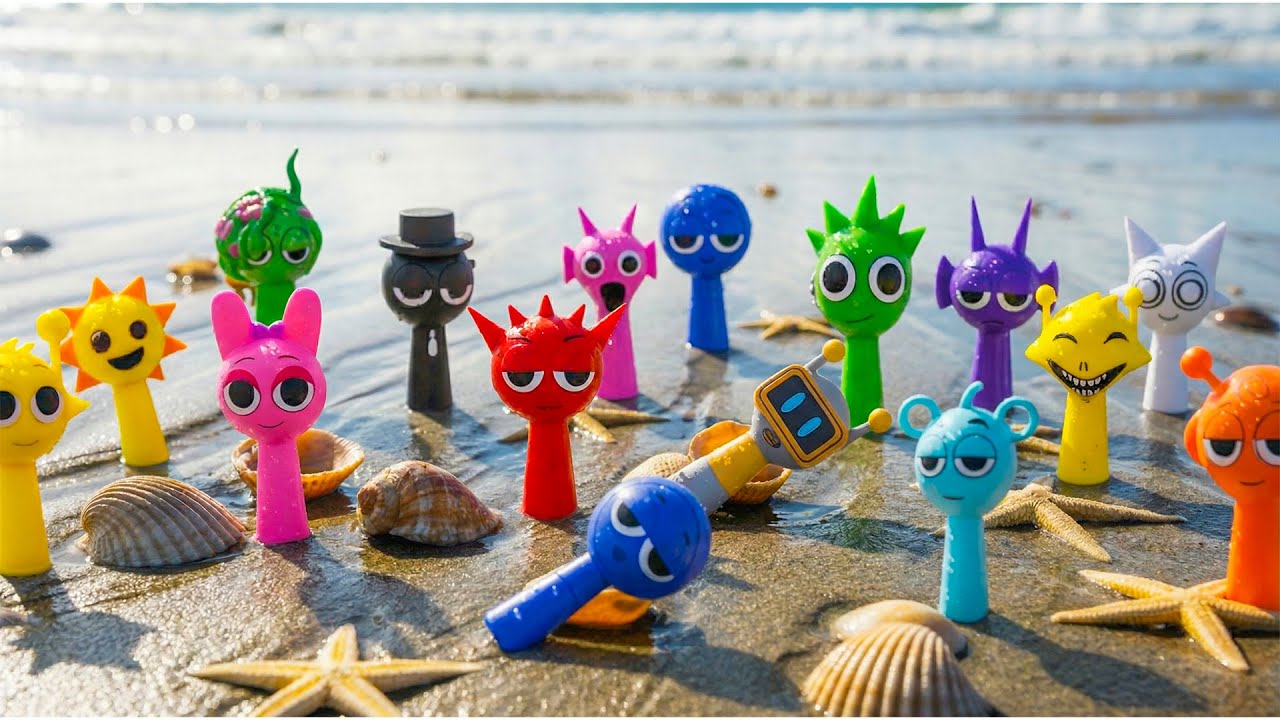 Unexpected Discovery: Sprunki Appeared on the Beach! - YouTube