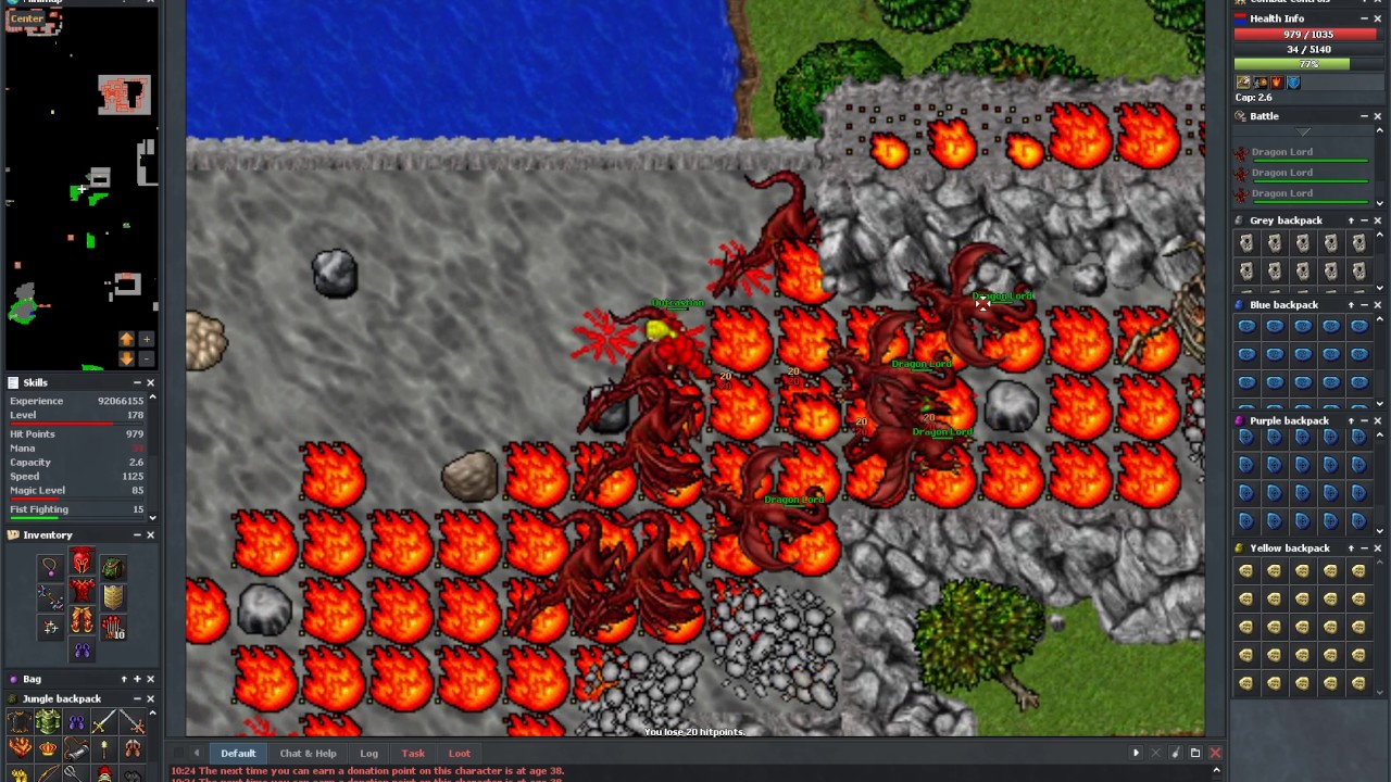 Crown Armor Quest - Outcastserver.com Open-Tibia 7.6 - YouTube