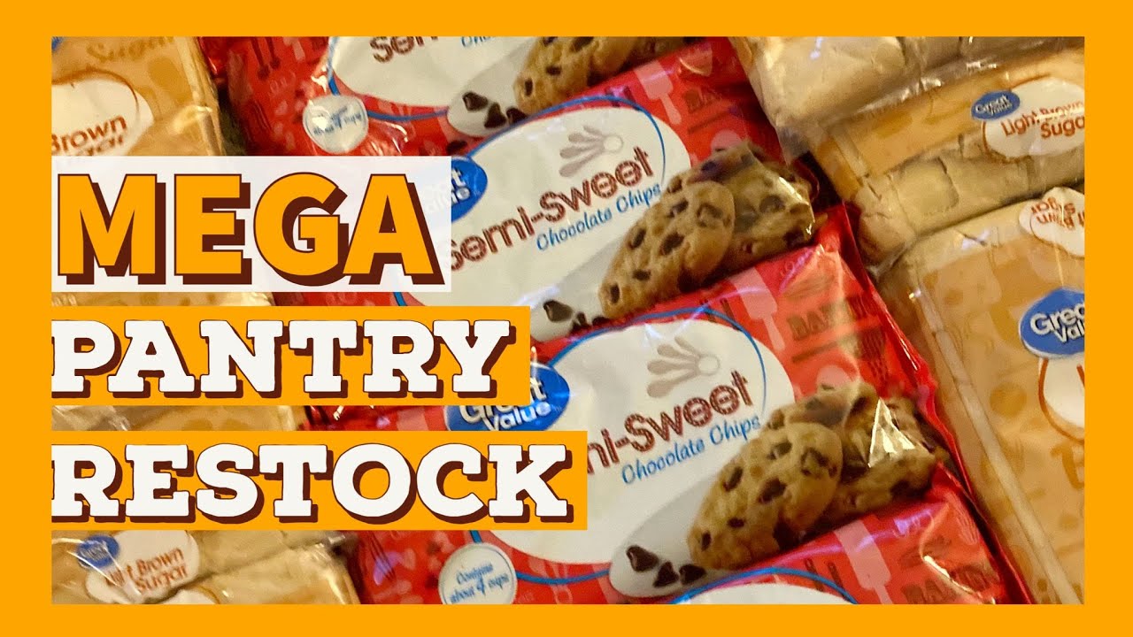 MEGA PANTRY RESTOCK! | Grocery Haul | PREPPER PANTRY TIPS | - YouTube