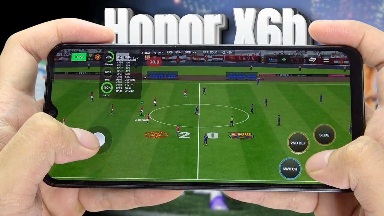 Honor X6b test game EA SPORTS FC MOBILE 24 | Helio G85 - YouTube