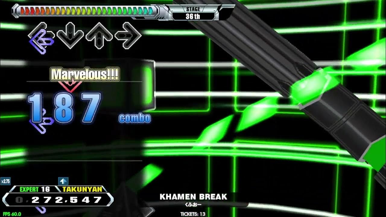 【DDR GRAND PRIX】KHAMEN BREAK【EXPERT】 - YouTube