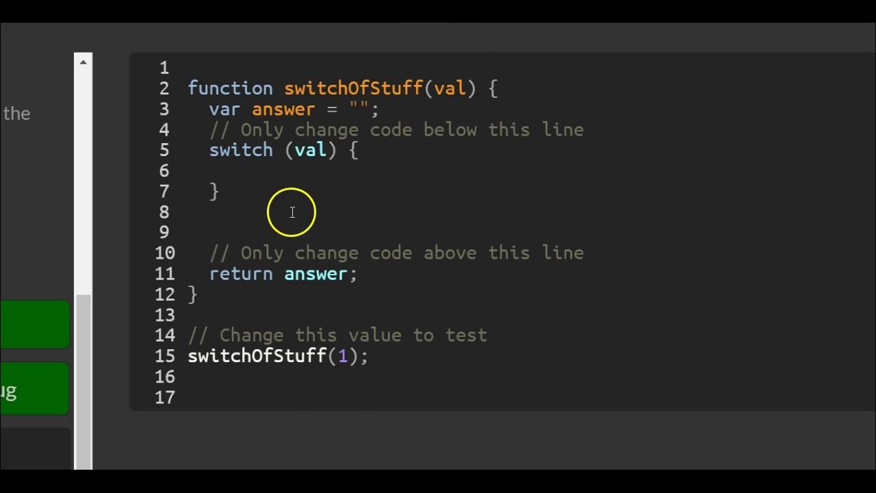 Adding a default option in Switch statements, freeCodeCamp Basic Javascript - YouTube